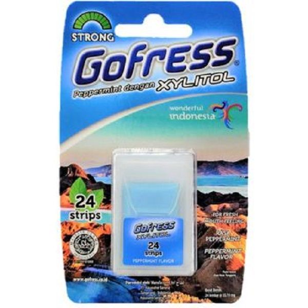 Gofress Xylitol Mouth Freshner, Peppermint Flavor, Halal, Healthy Teeth ...