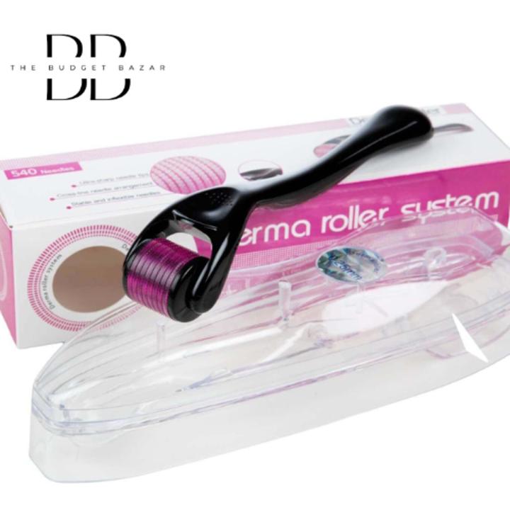 Derma roller 0.5 mm with 540 microneedles for hairs and skin therapy ...