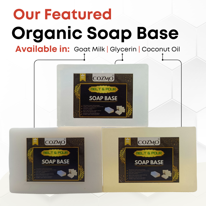 Handmade Melt and Pour Soap Base | Goat Milk (Milky) + Glycerin (Transparent) + Coconut Oil ...