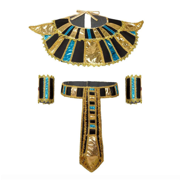 Egyptian Costume Accessories Adult Egyptian Belt/Collar /King Cane ...