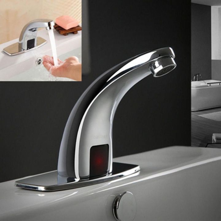 Touchless Automatic Basin Mixer Sensor Tap Hands Free Infrared Faucet ...