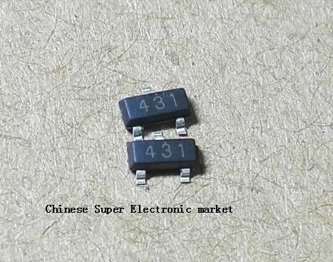Set of 50 Electronic Components Tl431 Sot Tl431A Sot-23 431 Sot Smd ...