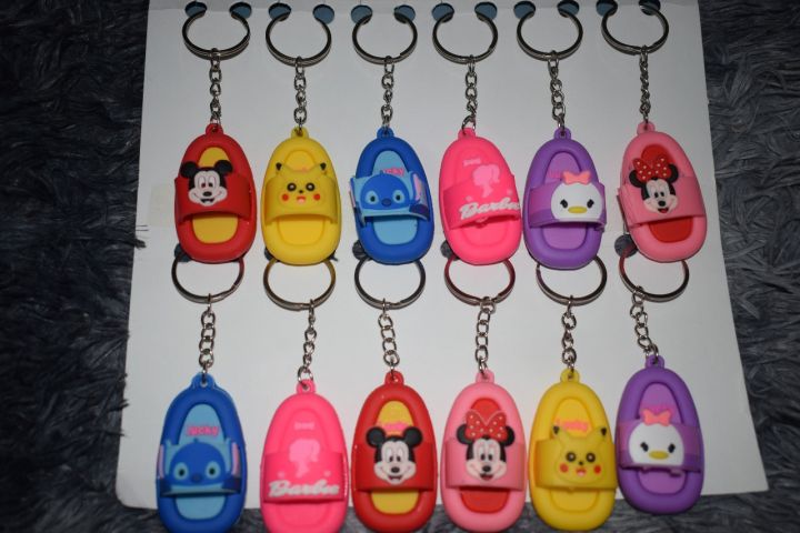 Zavi Picks – Cute Cartoon Slipper Keychain for Kids & Adults | Soft PVC ...