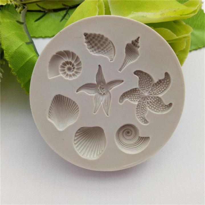 Ocean Biological Conch Sea Shells Chocolate Cake Silicone Mold Kitchen ...
