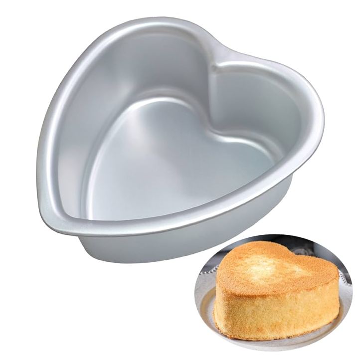 Heart Shaped Cake Pan, Non-Stick DIY Cake Pans for Baking, Aluminium ...