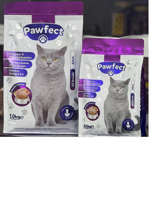 Pawfect Cat Food Dry 1 Kg , 500 Gram | Daraz.pk