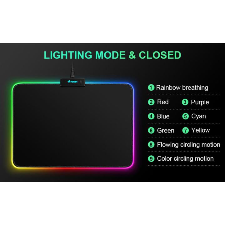 Imported RGB Gaming Mouse Pad Large XXL Size - Extended Led Soft Cloth ...