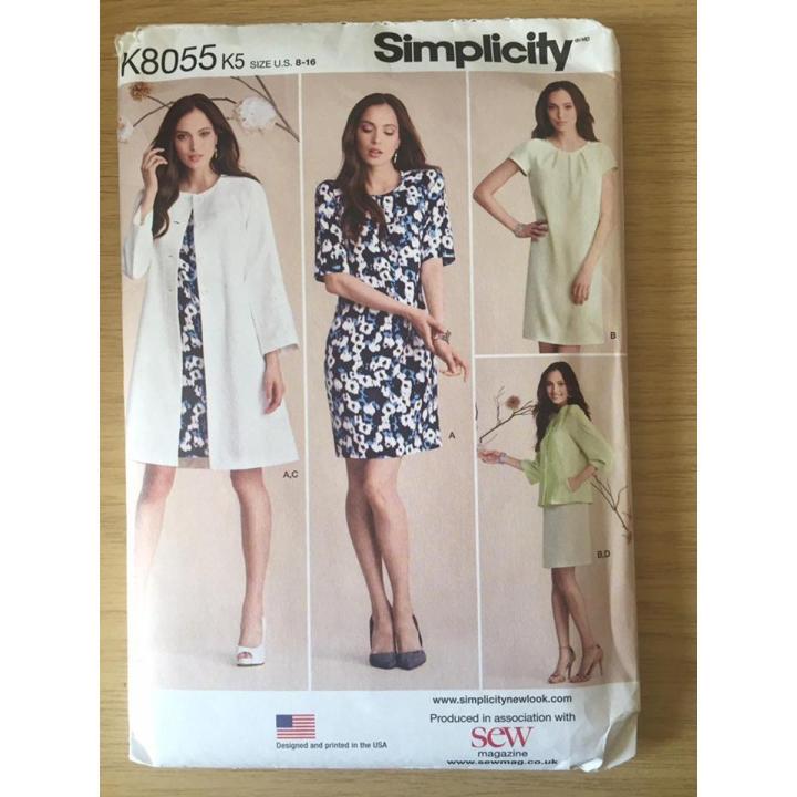 Simplicity Sewing Pattern No K8055 Misses' Dress & Coat or Jacket In ...