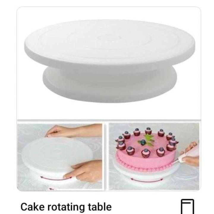 Revolving Cake Decorating Turntable 360° Round Easy Rotate Cake Stand ...