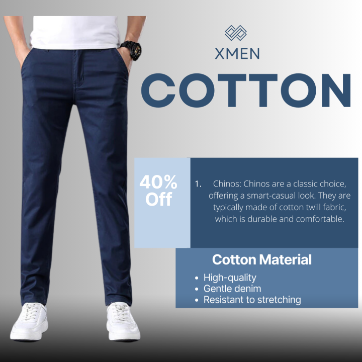 men Fashion cotton pents for men cotton jean cotton pents fashion ...