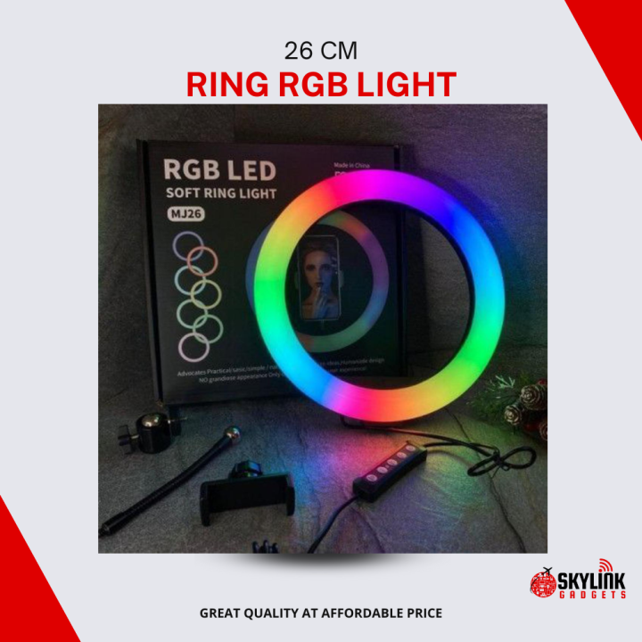 26cm RGB Ring Light for YouTube | Photo-Shoot | Video Shoot | Live ...