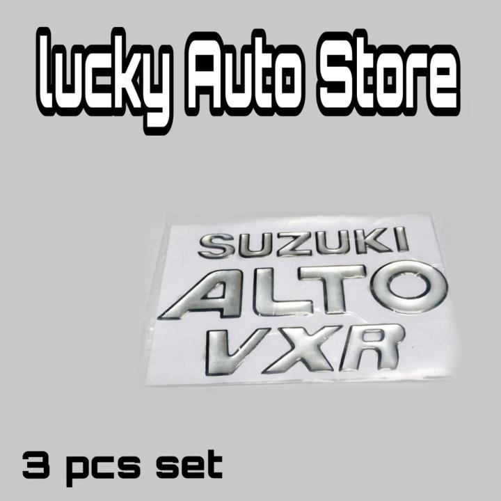 SUZUKI ,ALTO,VXR STICKER 3 PCS SET | Daraz.pk