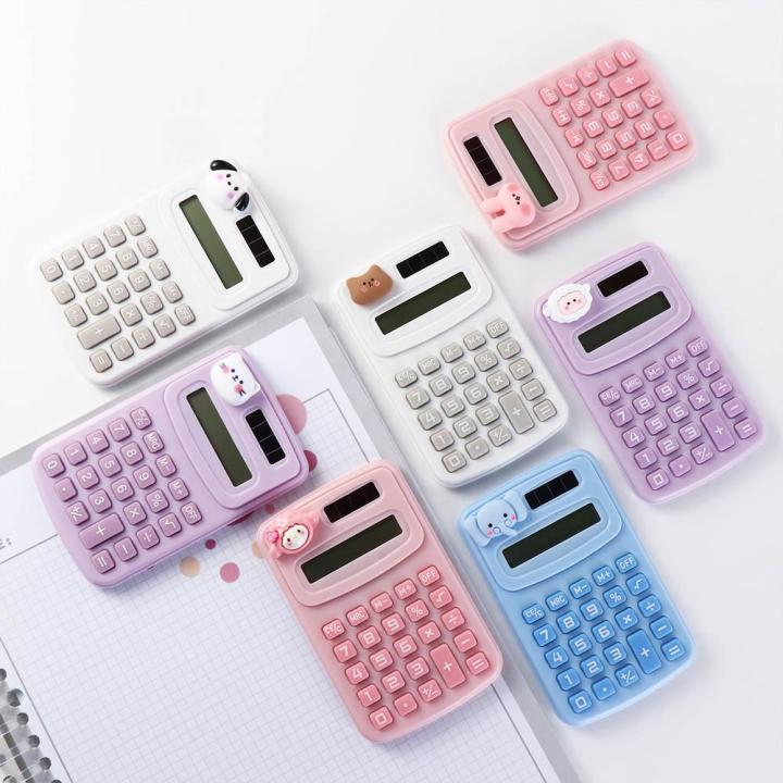 Fashionable 8 Digits Cute Mini Portable Digit Calculator Cartoon Animal ...