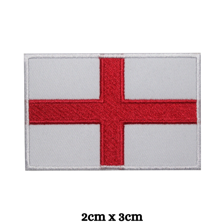 England Embroidered Flag Iron-On Patch Easy to Apply Perfect for ...