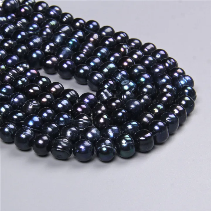 3/4/5/6/8/10mm round shape Black pearl beads/moti for craft,embroidery ...