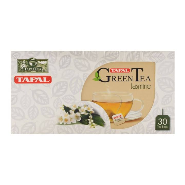 Tapaal Green Tea Bags Jasmine Flavor (30 Pcs) - Soothing Aroma, Detox ...