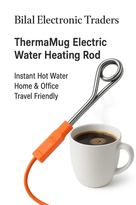🔥 ThermaMug Mini Electric Water Heating Rod | Portable Immersion Boiler ...