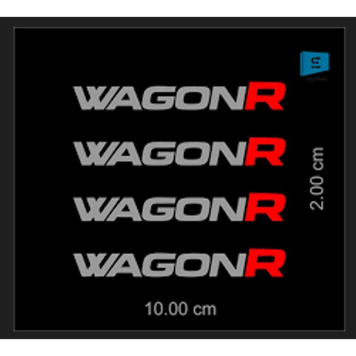 4pcs WAGON R (white) cars door handles sticker , cars exterior ...