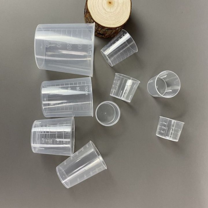 Liquid Container Clear Graduated Measuring Cup Mini Scale Laboratory ...