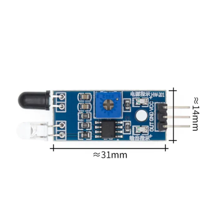 Ir Obstacle Avoidance Sensor Module For Arduino Diy Smart Car Robot 3 ...