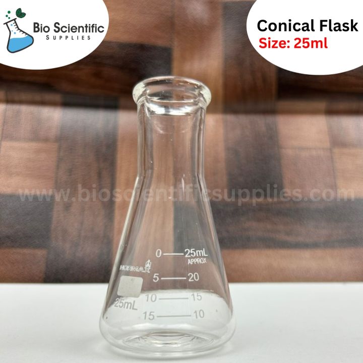 Normax - Borosilicate 3.3 Graduated Conical Glass Flask/Elementary ...