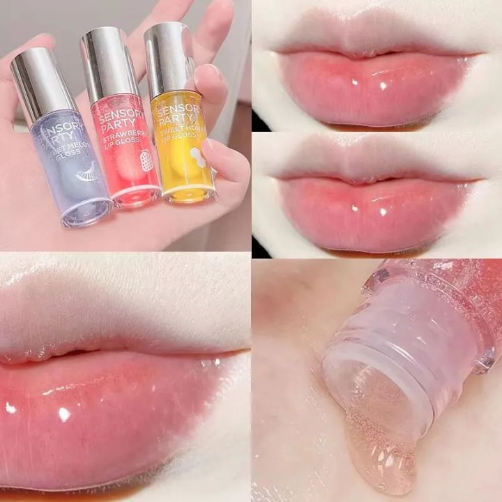 Bear Crystal Jelly Lip Oil Hydrating Moisturizing Fading Lip Line ...