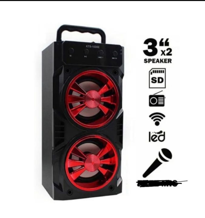 Bluetooth dual speakers model:1526 wireless stereo system mic 🎤 ...