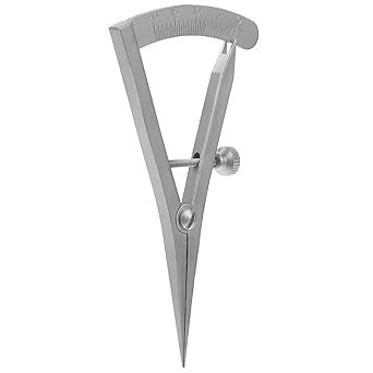 Stainless Eyebrow Caliper Steel Dental Caliper Graduated Eye ...