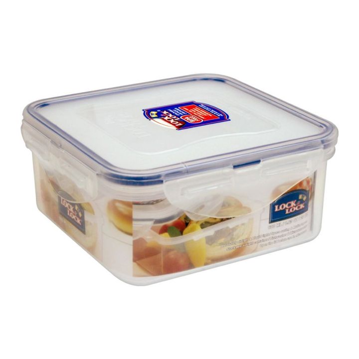 Lock & Lock Air Tight Square Short Food Container, 600ml | Daraz.pk