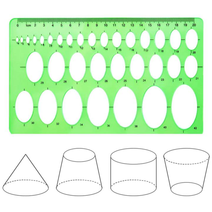 Drawing templates-2 x Circle template 1 x oval template 1 x circle ...