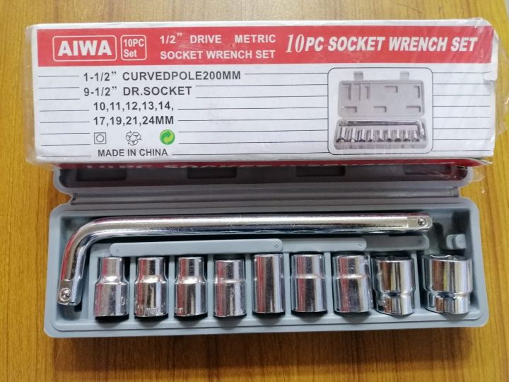 Original Aiwa 10 Piece Socket Wrench Set | Daraz.pk