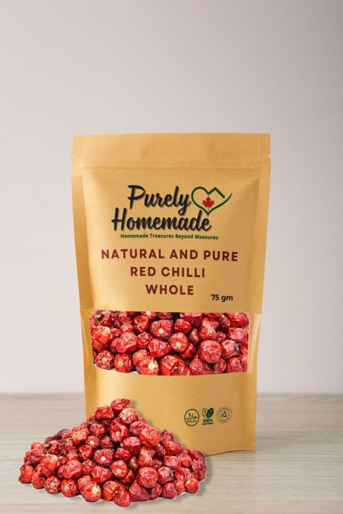 Natural And Pure Red Chilli Whole 75gm | Daraz.pk