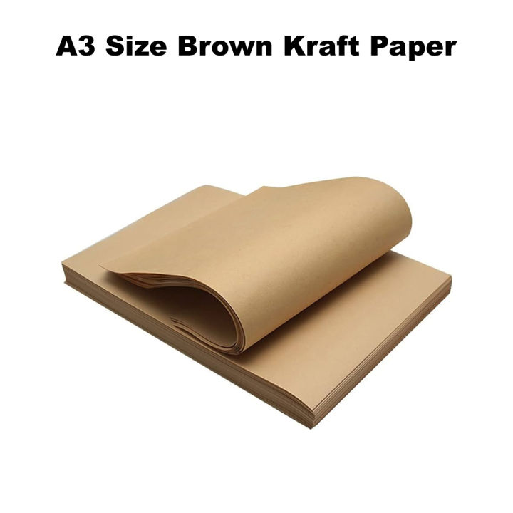 A3 Size Brown Kraft Paper Pack of 25 / 50 / 100 | Daraz.pk