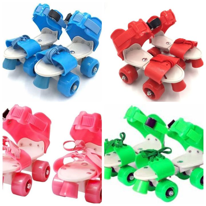 Adjustable Roller Skating Shoes Front Brakes Bearing Tyres Quad Speed ...