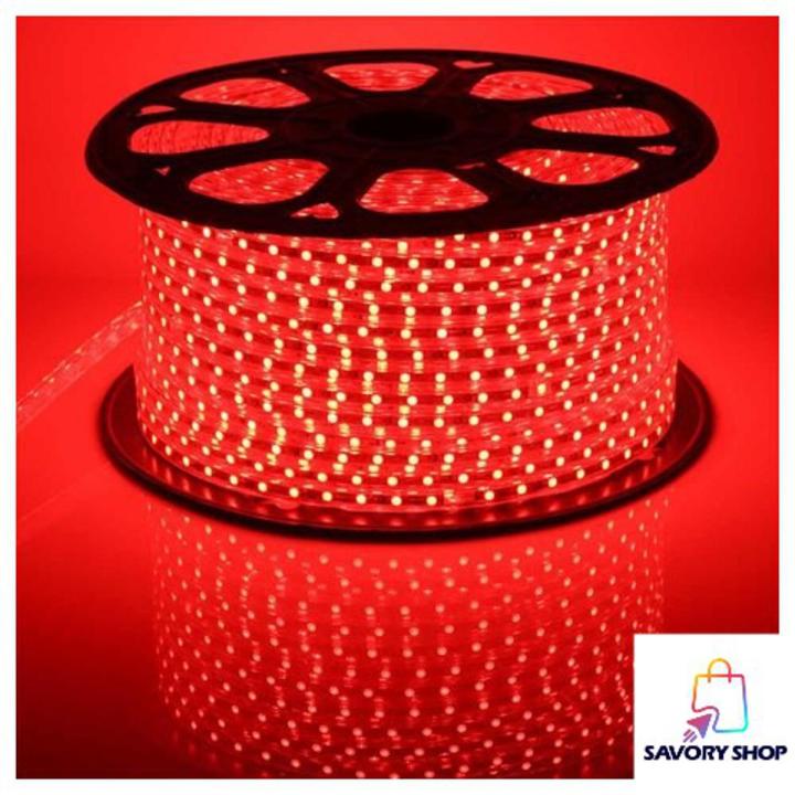 220V RED Flexible Rope Led Strip light Water Proof and multiple sizes ...