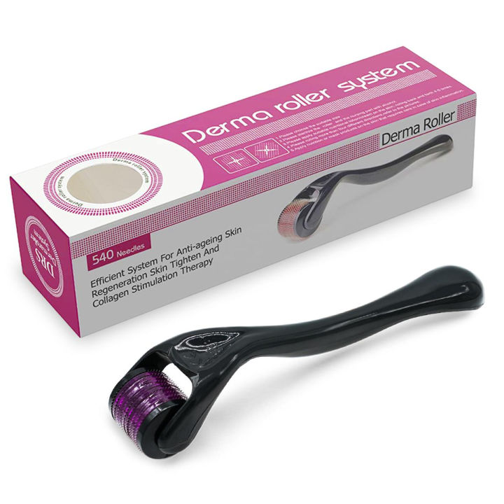 Derma Roller 0.5mm with 540 Micro Needle for Hair Growth and Facial ...