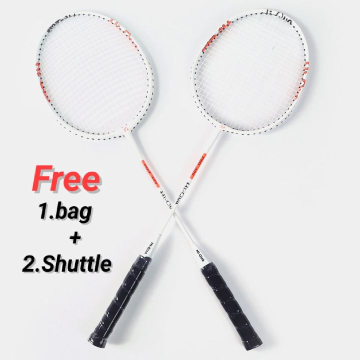 Badminton Racket Set – 2 Pairs with Free Bag & 2 Shuttles | For All ...