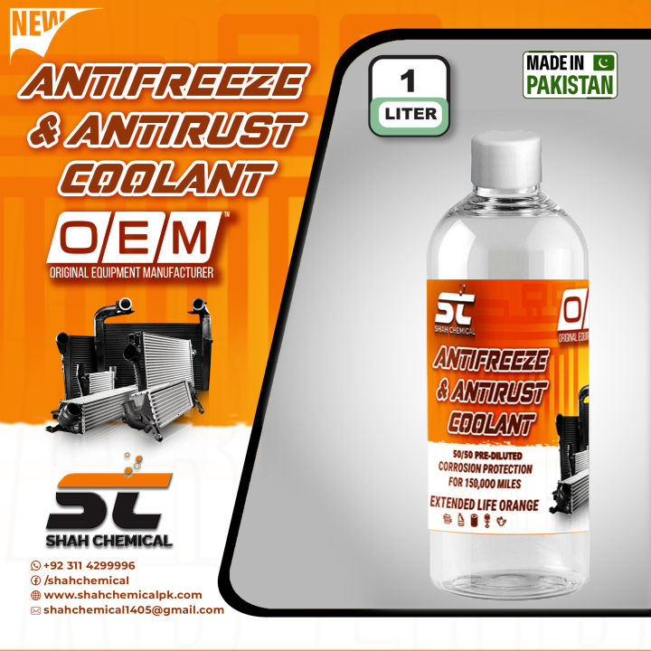 OEM Anti-Rust & Anti-Freez Coolant For All Vehicle - 1 litre | Daraz.pk