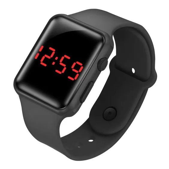 Black LED Digital Sports Watch For Unisex | Daraz.pk