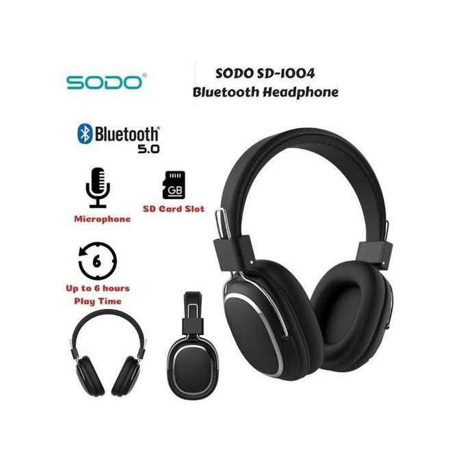 SODO SD-1004 Wireless Bluetooth Headphones Over Ear with Built-in Mic ...