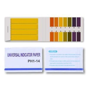 80 Strips Full Range 1-14 pH Test Paper Strips Litmus Testing Kit for ...