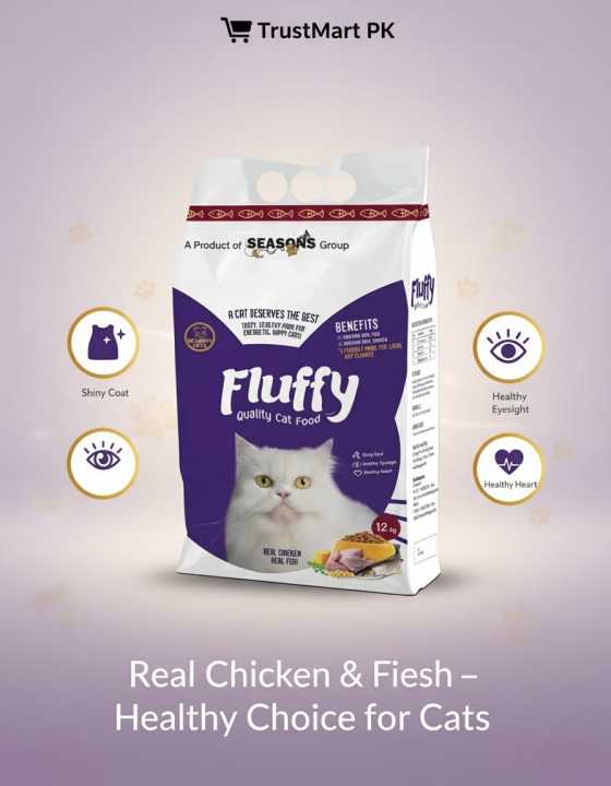 Fluffy Premium Cat Food 1.2kg — Complete Nutrition | High Protein ...