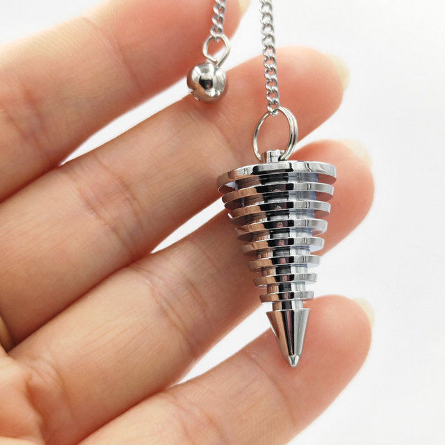 pendule dreiki pendulum Natural Stone Amulet Healing Pyramid spiritual ...