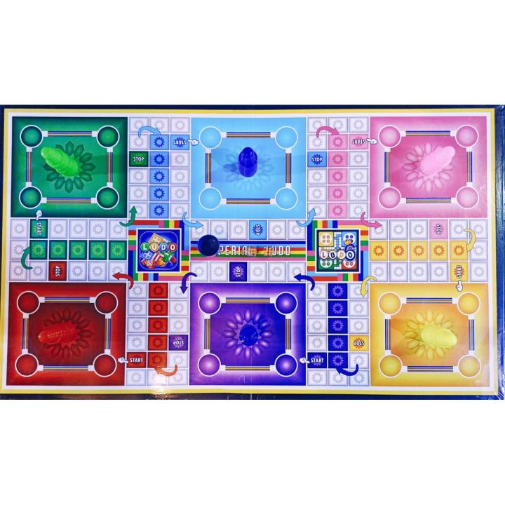LUDO 4 in 1 - Wooden Board - 4 & 6 Players - Premium Quality | Daraz.pk