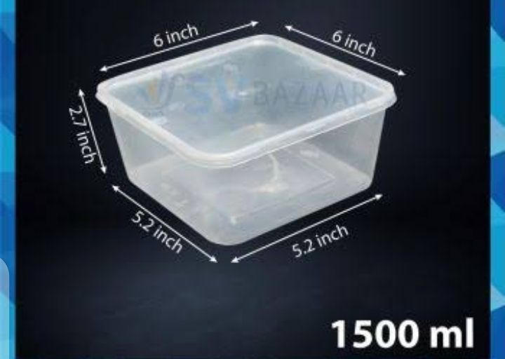 Disposable Plastic boxes 1500/2000/3000ml pack of 6/10pcs | Daraz.pk