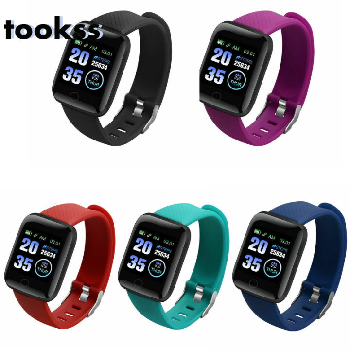 Tookss 116Plus Smart Watch 1.44 Inch Touch Screen Fitness Smart Watch Heart Rate Monitor Sports ...