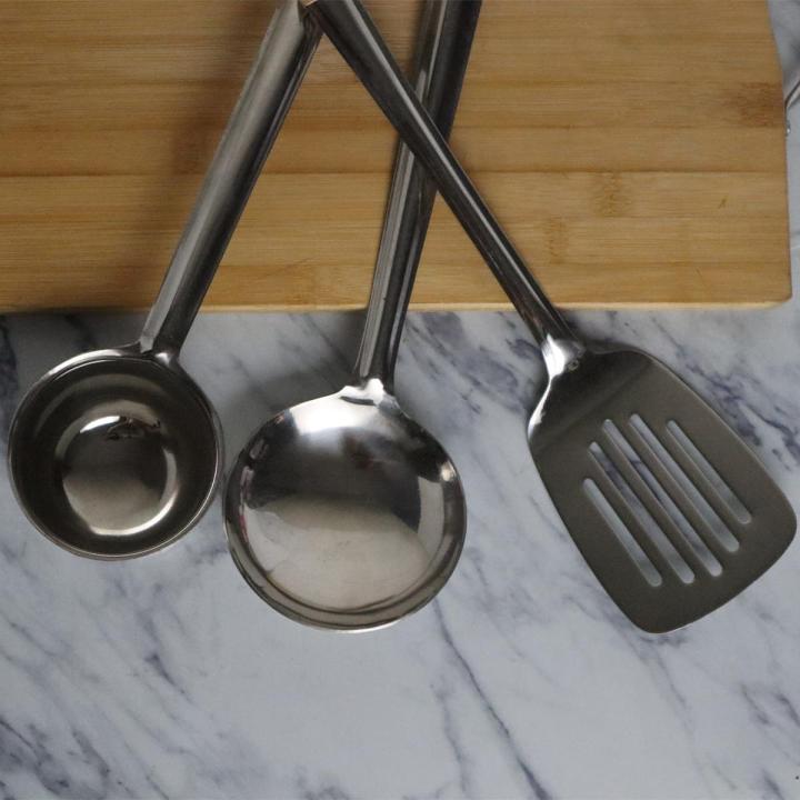 3 Piece Stainless Steel Utensils Set | Daraz.pk
