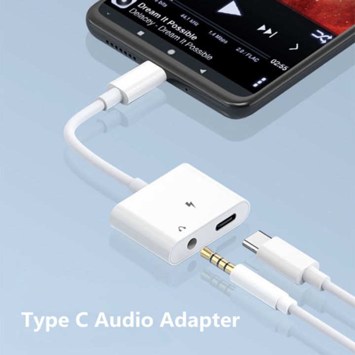 Type C Adapter USB C to 3. 5 mm Jack Audio Charger Splitter Type C ...