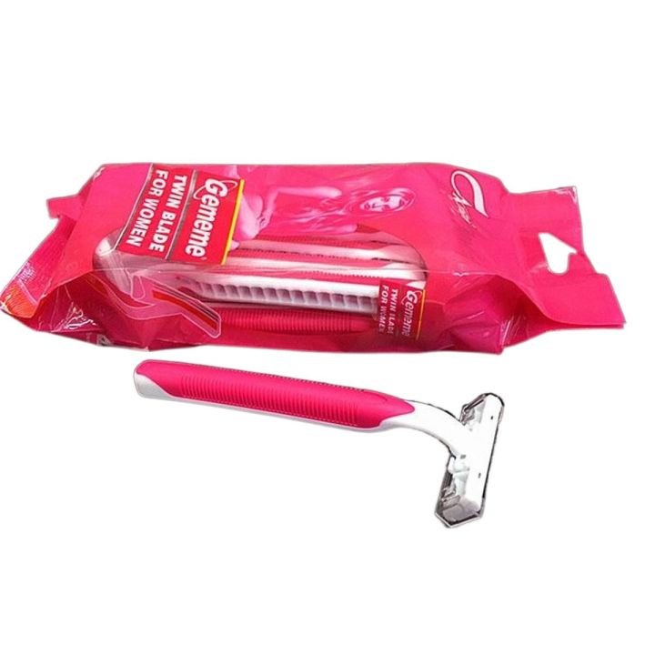Gememe Twin Blade Women Body Hair Razor Removal 10Pcs | Daraz.pk