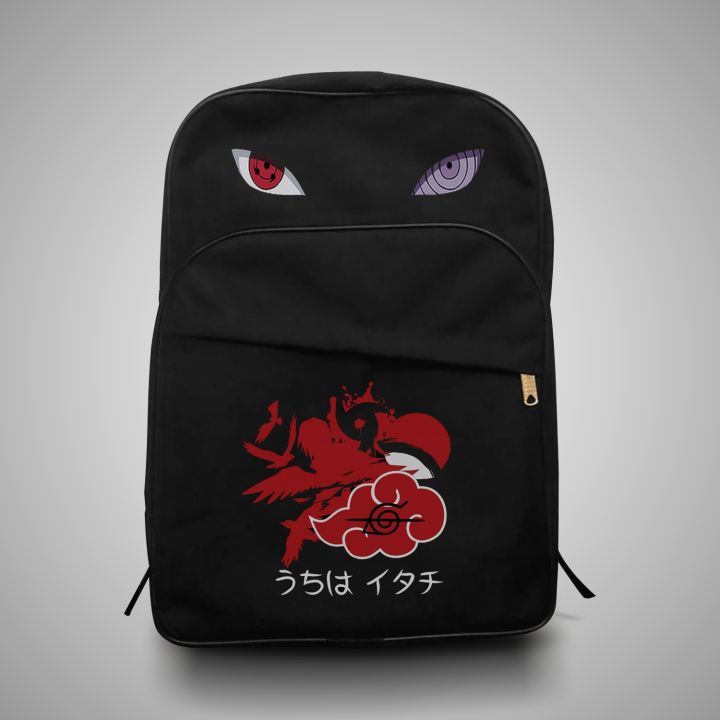 Naruto Backpack Anime Eye Design Bag For School Boys And Girls With ...